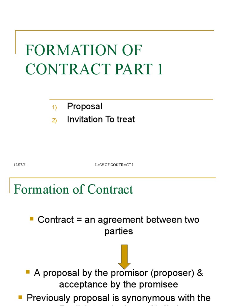 Types Of Contract Formation at Gerald Maurer blog