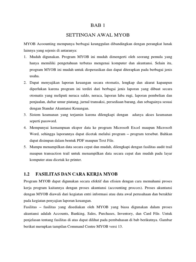 Proyek Myob PDF | PDF