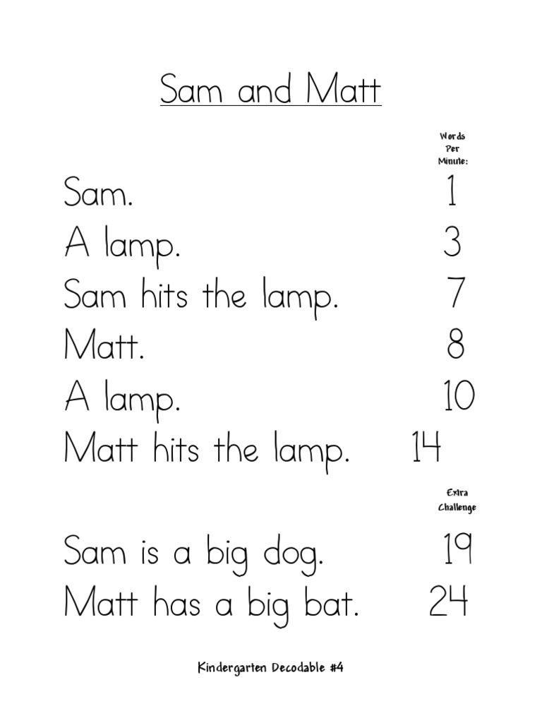 Sam and Matt | PDF | Sports