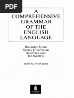 A Comprehensive Grammar of The English Language PDF | PDF | Linguistics ...