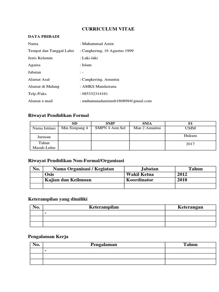 Form CV | PDF