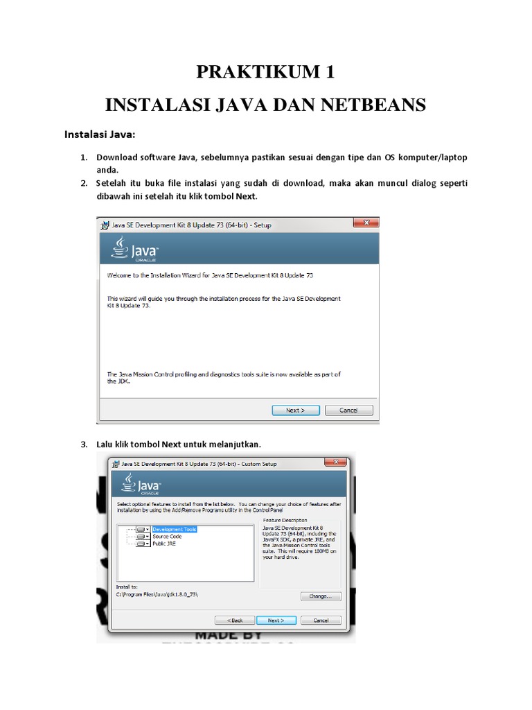 Instalasi Java & Netbeans | PDF