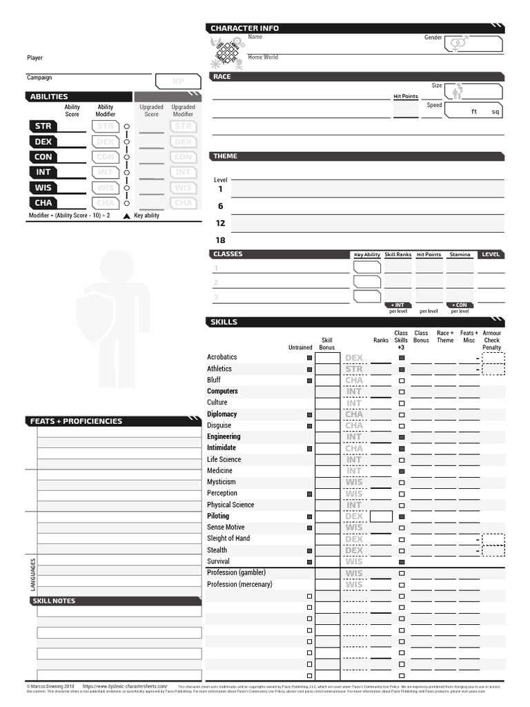 STR DEX CON INT WIS CHA: Character Info | PDF | Role Playing Games ...