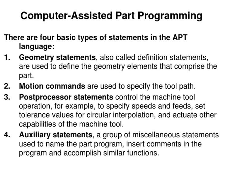 Computer-Assisted Part Programming | Download Free PDF | Computer ...