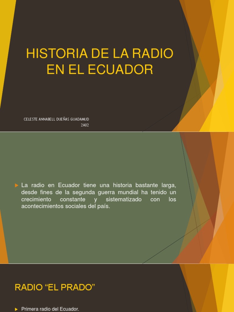 Historia de la Primera Radio en Ecuador | PDF | Ecuador | Radio