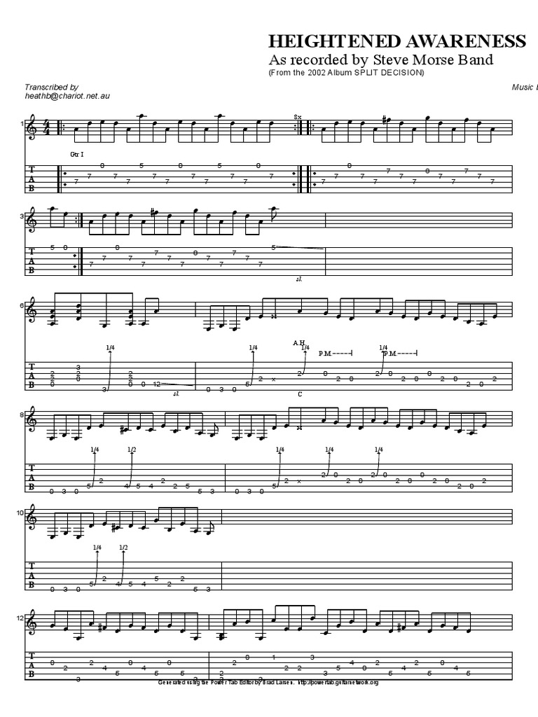 Heightened Awareness | PDF