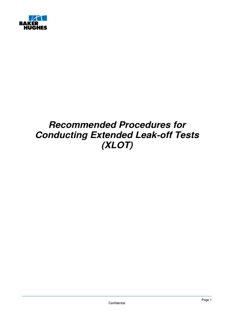 Extended Leak-off Test Procedures | PDF | Continuum Mechanics | Nature