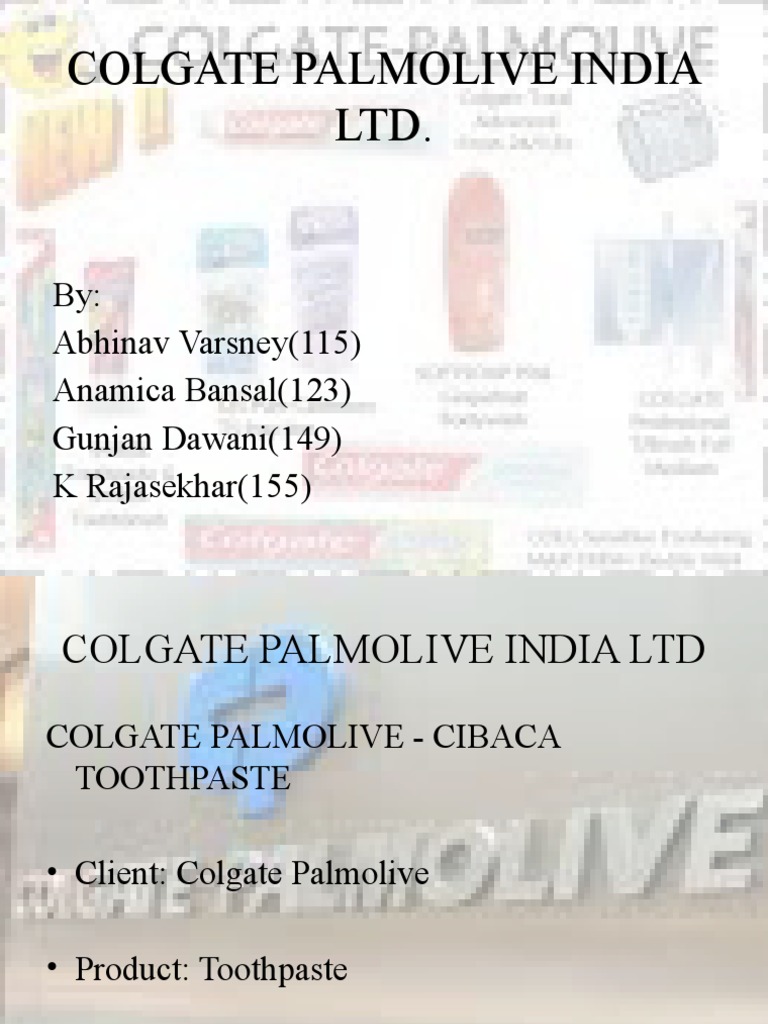 Colgate Palmolive India LTD | PDF | Oral Hygiene | Brand