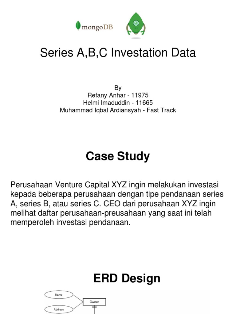 Series A, B, C Investation Data: by Refany Anhar - 11975 Helmi ...