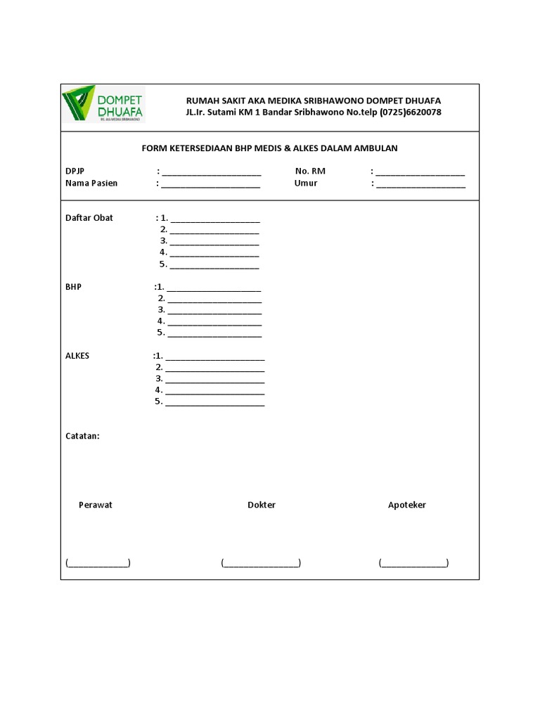 Form BHP Rujukan | PDF