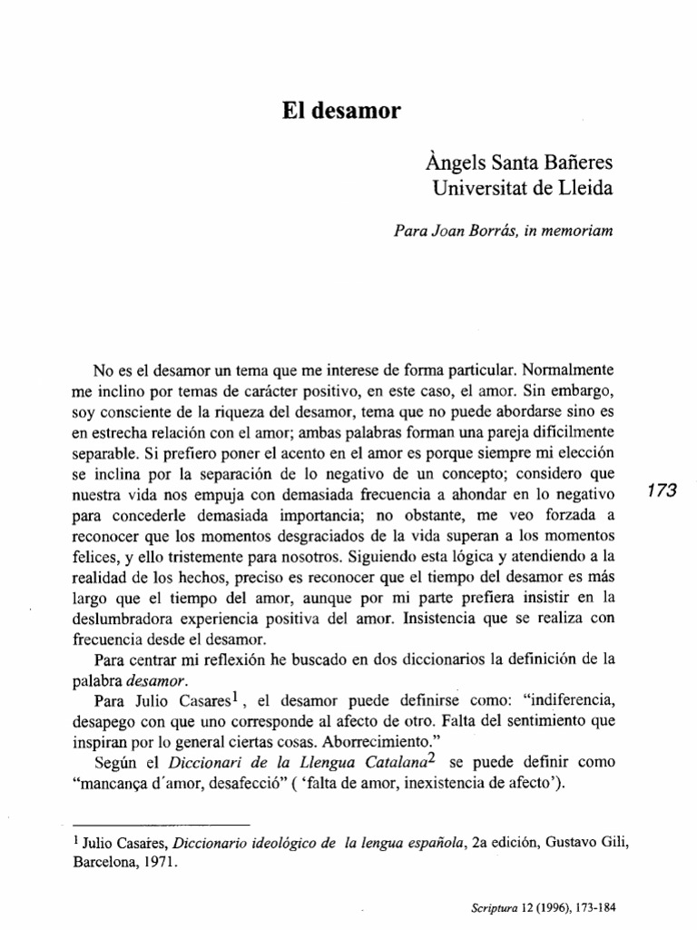 El Desamor | PDF | Cosette | Amor