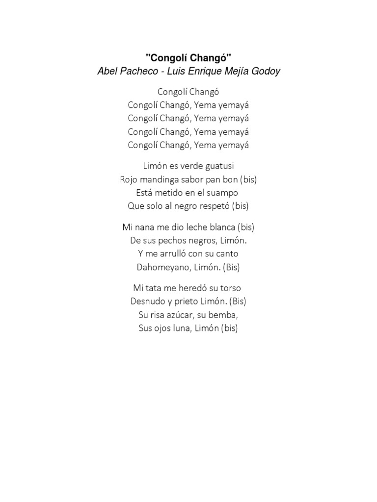 Congolí Changó | PDF