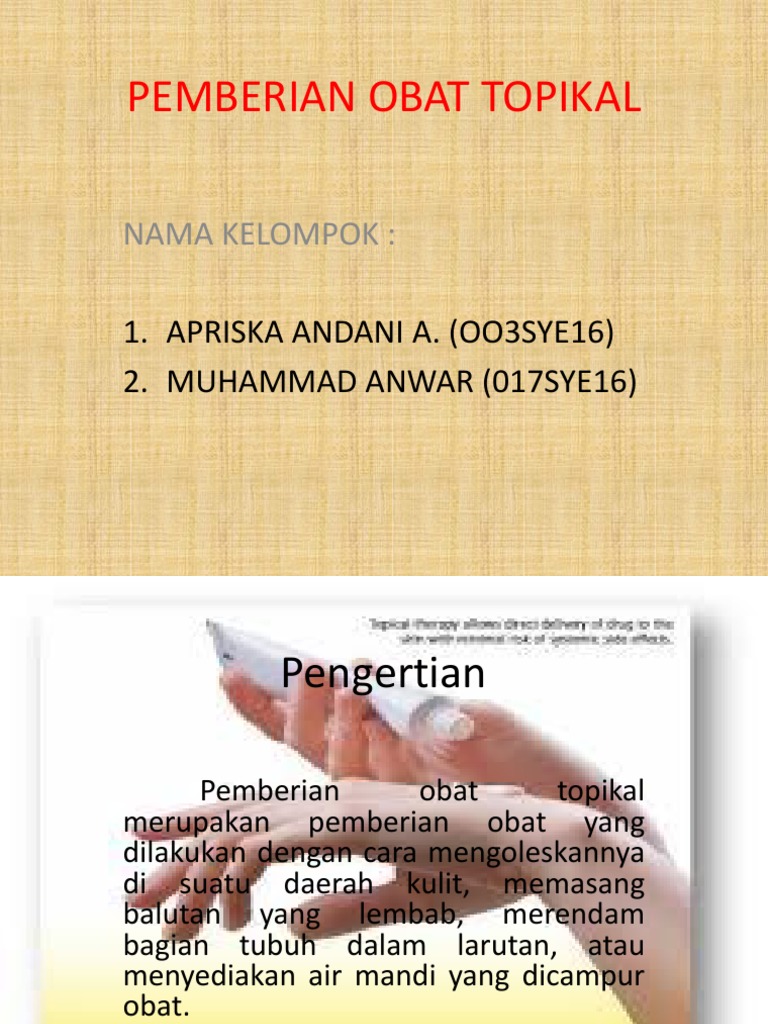 Pengertian TOPIKAL | PDF