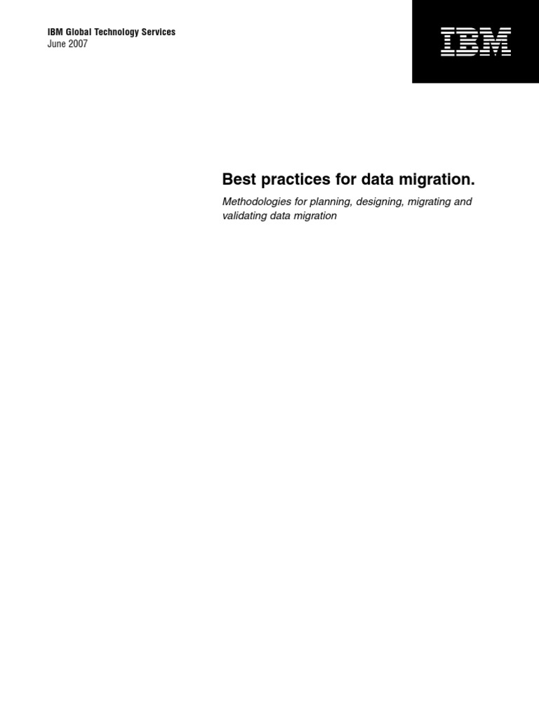 Softek Best Practices Data Migration | PDF | Databases | Operating System