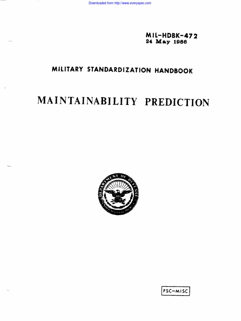 Mil STD 472 | PDF | Prediction | System