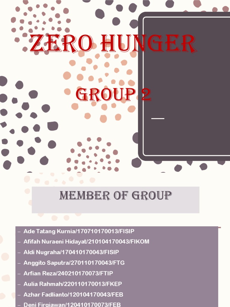 Zero Hunger | PDF