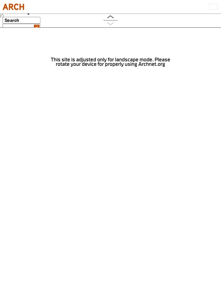 Landscape Mode Required for Archnet.org | PDF