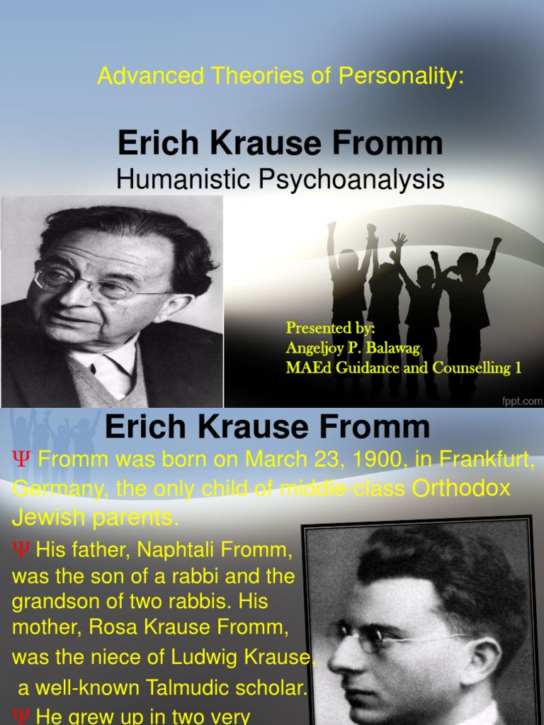 Erich Fromm | PDF | Psychotherapy | Psychoanalysis