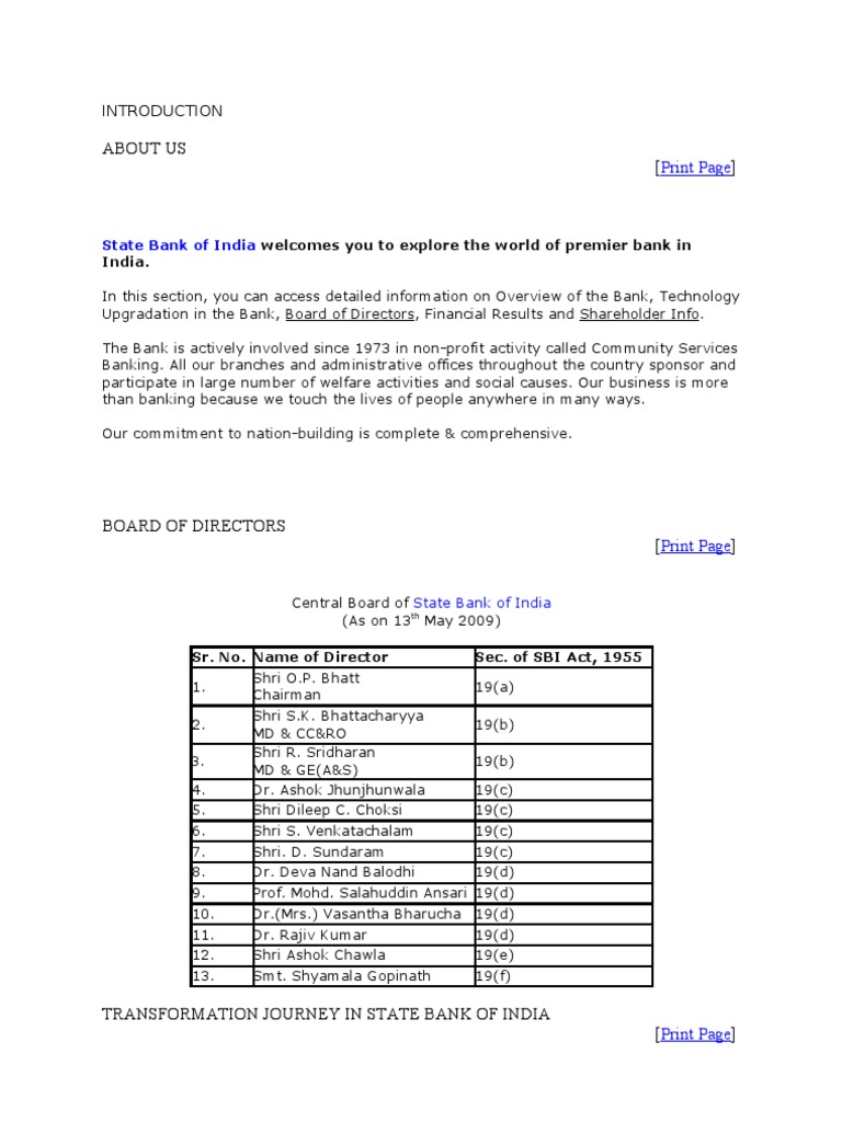 Sbi Intro | PDF | Promissory Note | Banks