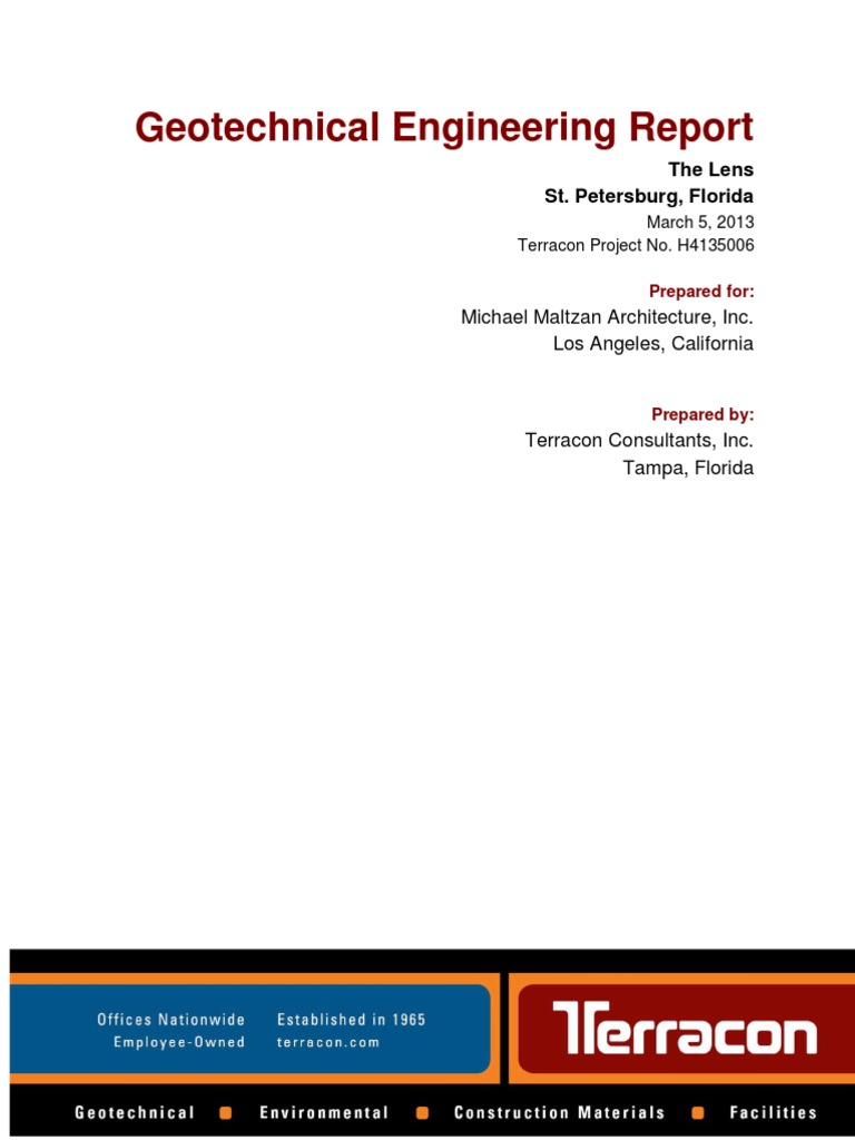 Geotechnical Report | PDF | Deep Foundation | Geotechnical Engineering