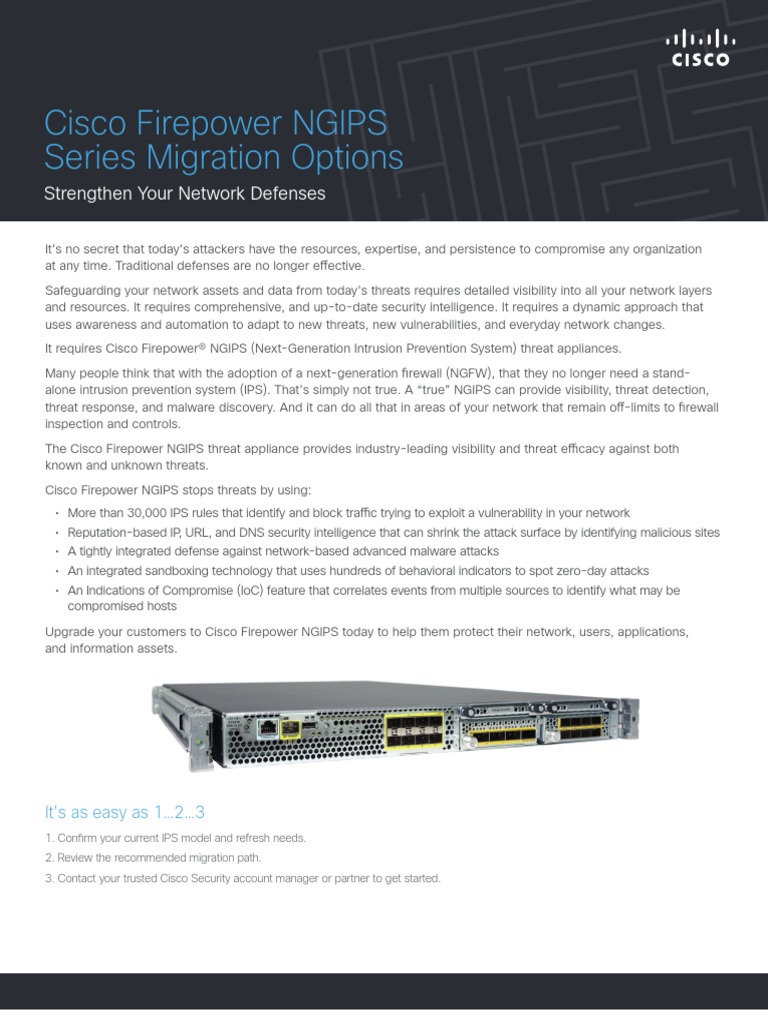NGIPS Transition Guide | PDF | Threat (Computer) | Computer Security ...