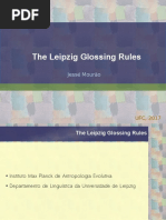 Leipzig Glossing Rules | PDF | Word | Morphology
