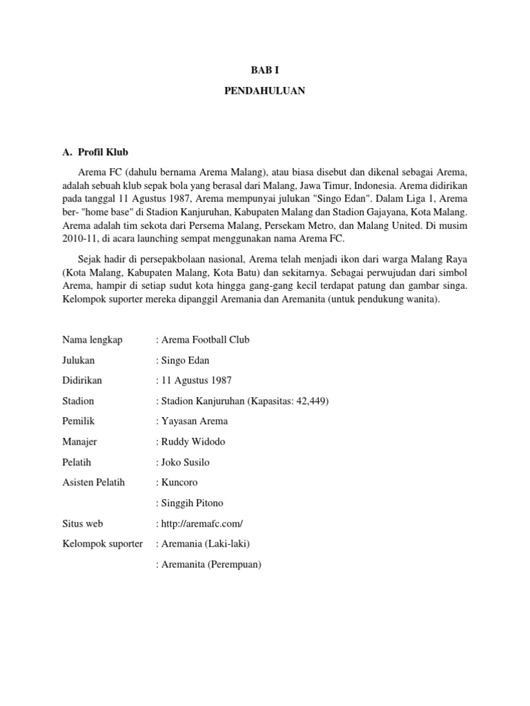 Arema | PDF