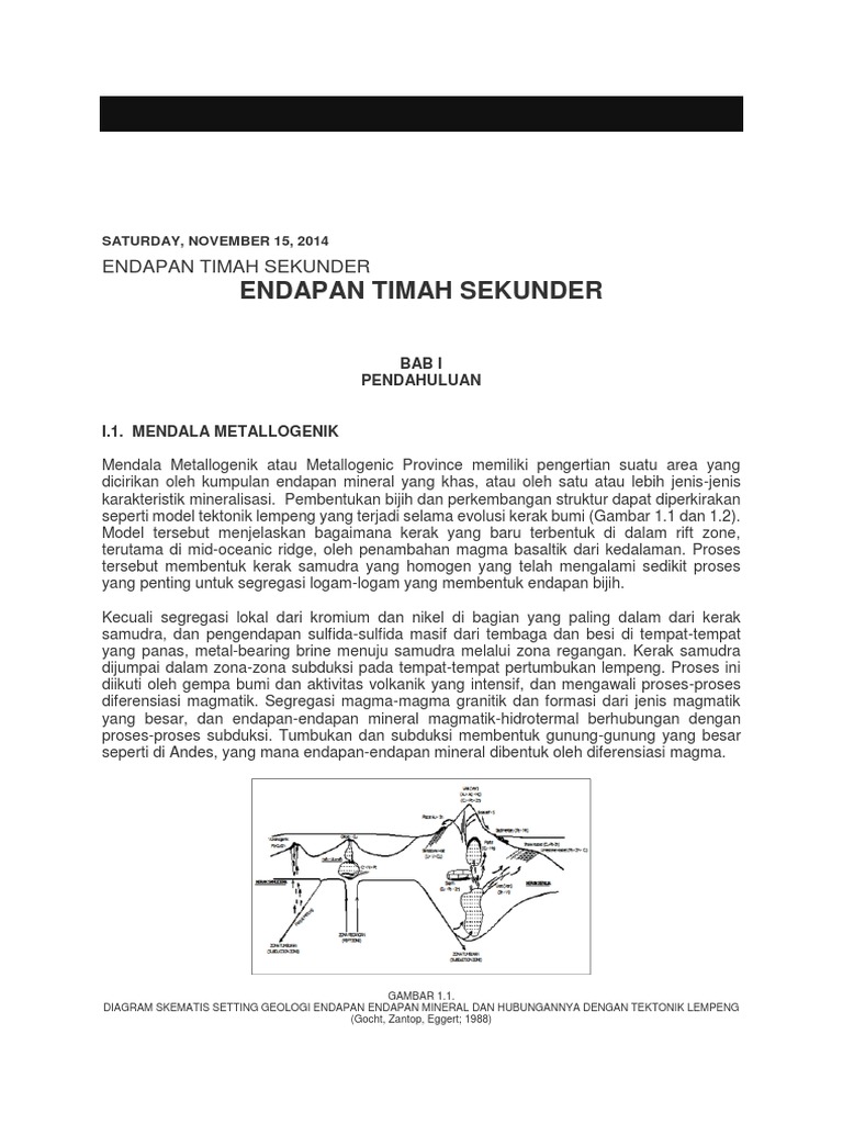 Proses Pembentukan Endapan Timah Sekunder | PDF | Ilmu Sosial | Seni