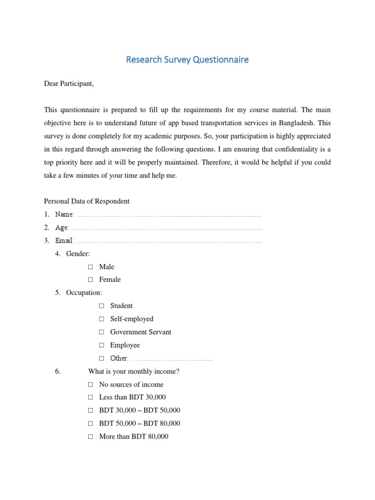 BRM Questions | PDF | Survey Methodology | Questionnaire