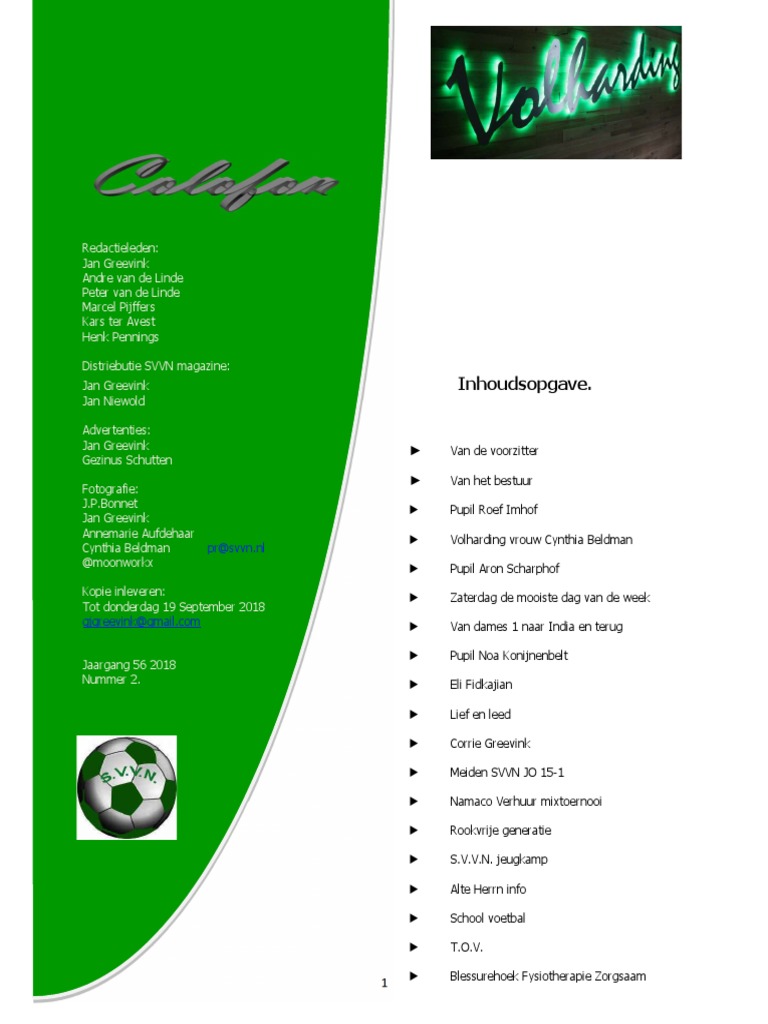 SVVN Magazine 2 2018 | PDF | Afc Ajax | Association Football