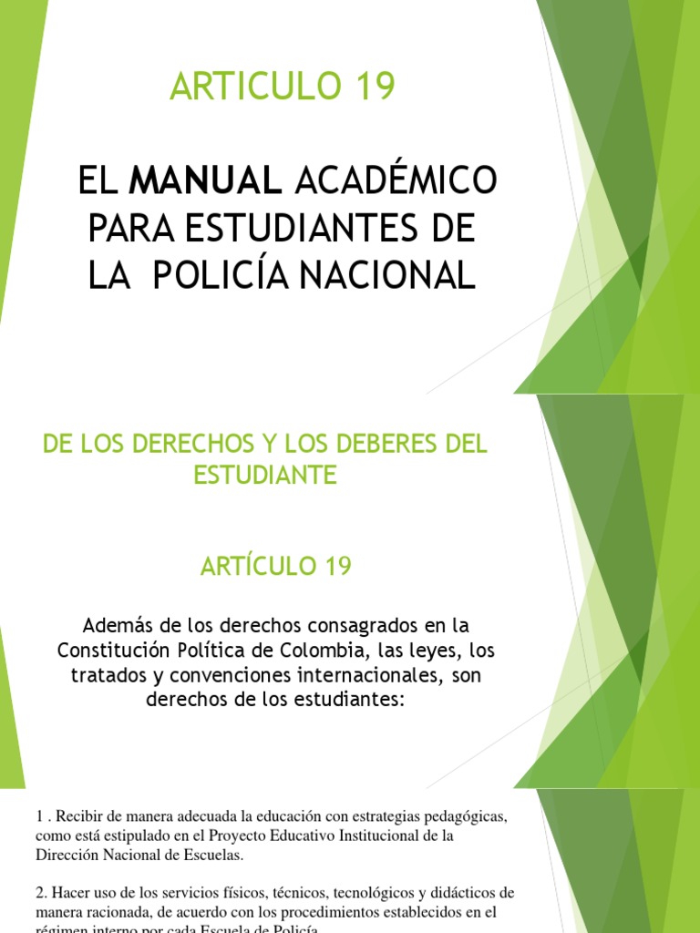 Articulo 19 | PDF | Maestros | Policía
