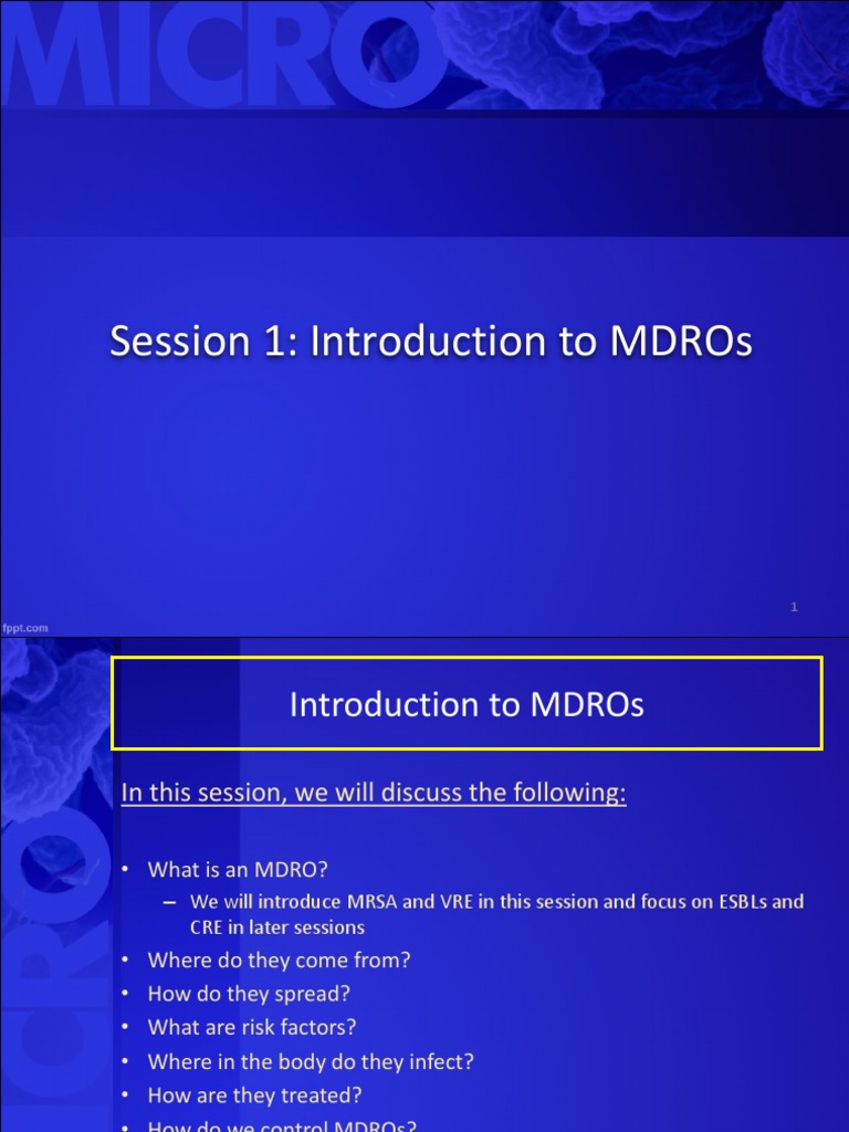 MDRO PPT Marc | PDF | Methicillin Resistant Staphylococcus Aureus ...