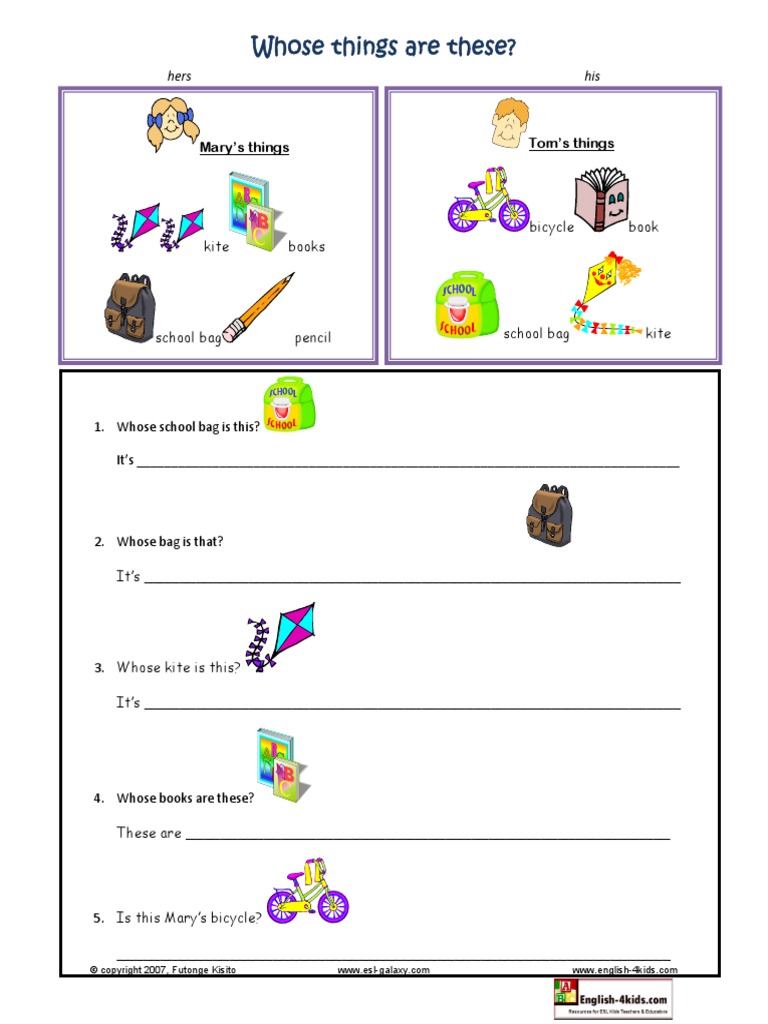 Whose Things Are These PDF | PDF