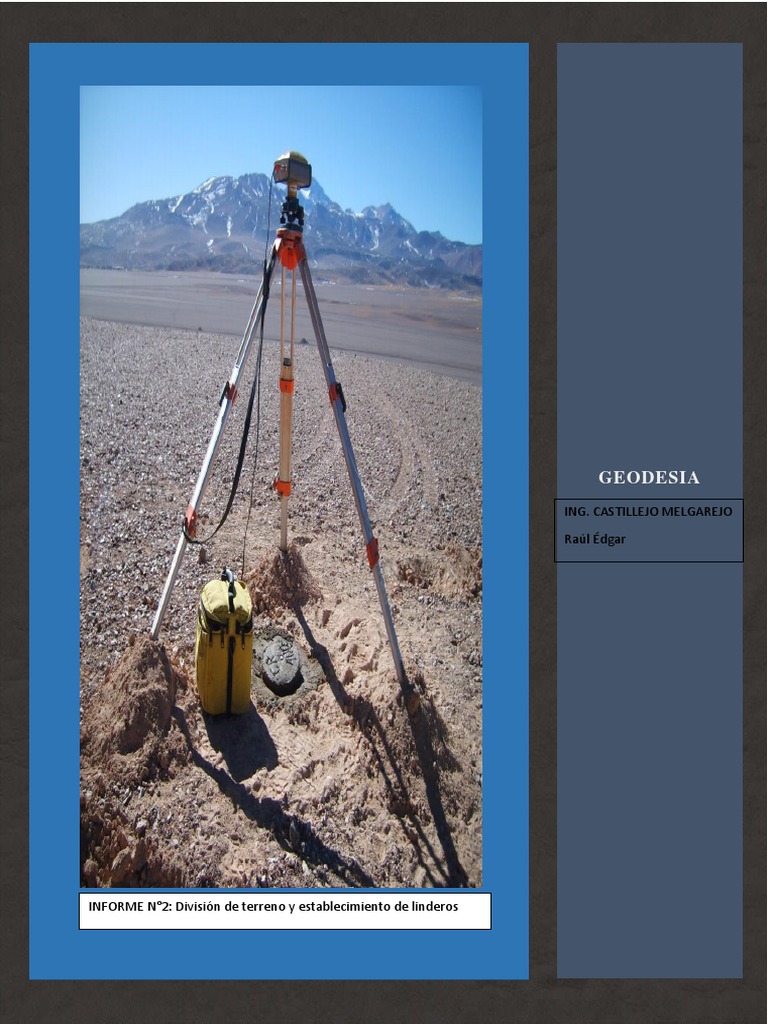 Informe sobre División de Terreno y Linderos | PDF | Line (Geometry ...