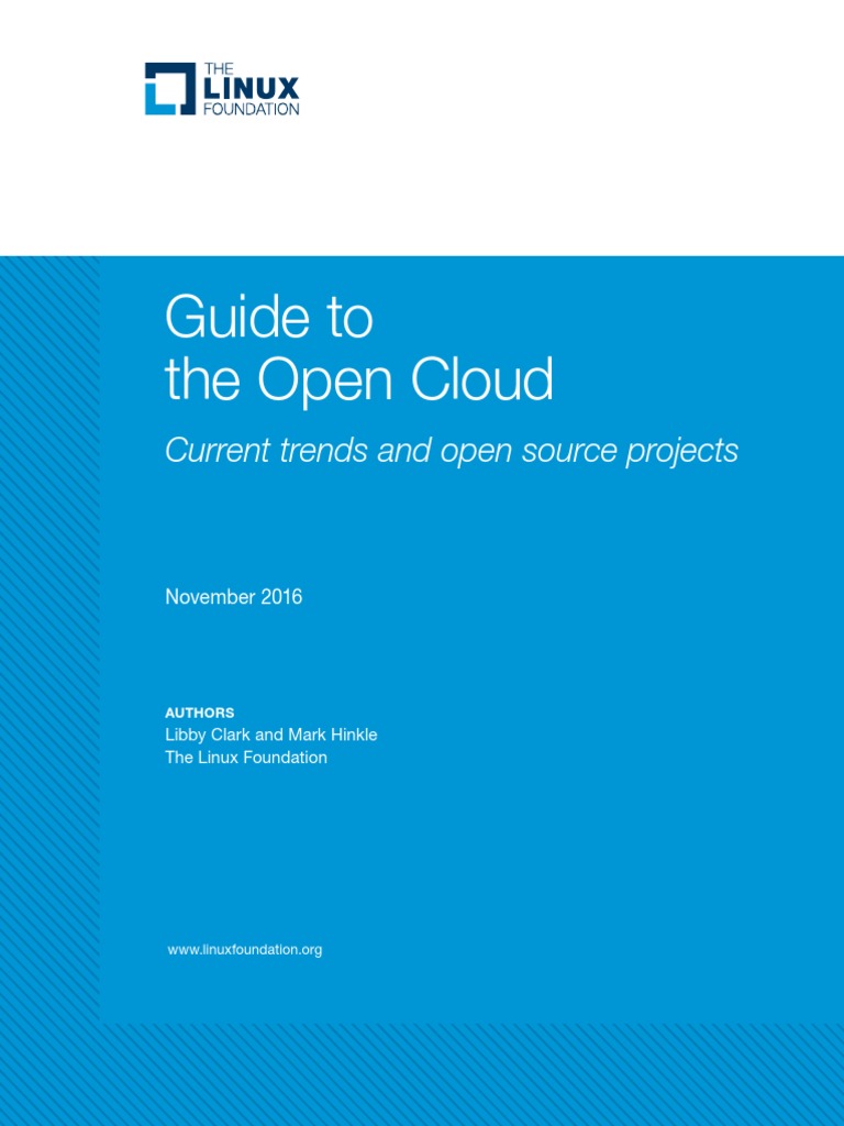 Guide To The Open Cloud: Current Trends and Open Source Projects | PDF | Open Stack | Cloud ...