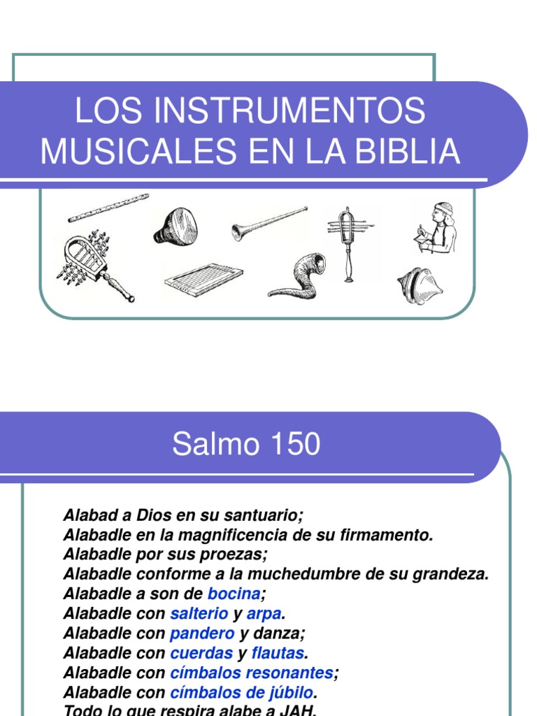 Instrumentos Musicales en la Biblia | PDF | Salmos | Biblia hebrea