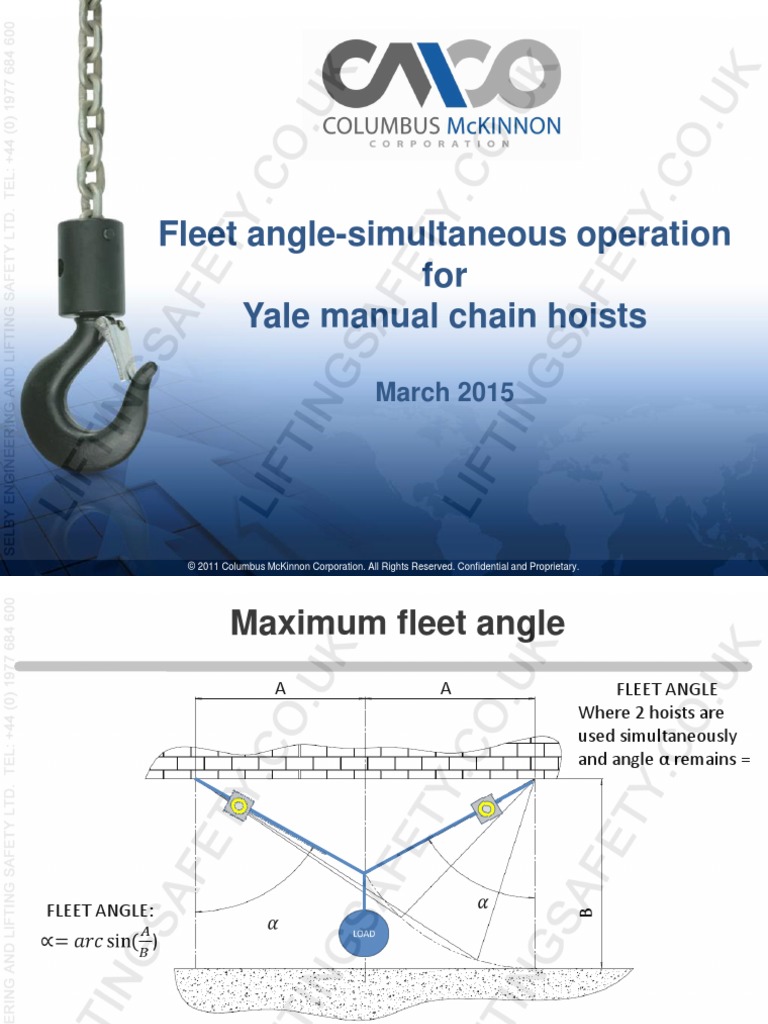 Fleeting Chain Blocks-Mod 5 | PDF | Crane (Machine) | Risk Assessment