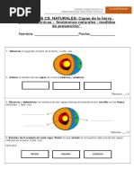 Prueba Capas de La Tierra 4 Basico | PDF | Placas tectónicas | Corteza ...