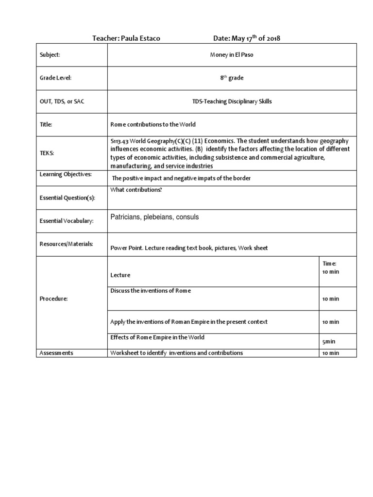 Teacher: Paula Estaco Date: May 17 of 2018 | PDF