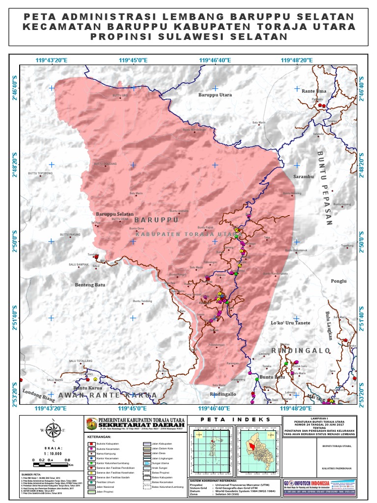 PETA Lembang (Desa) Baruppu Selatan | PDF