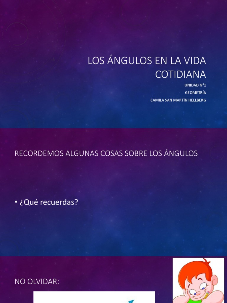 UNIDAD 1 - 6° - Los Ángulos en La Vida Cotidiana | PDF | Ángulo ...
