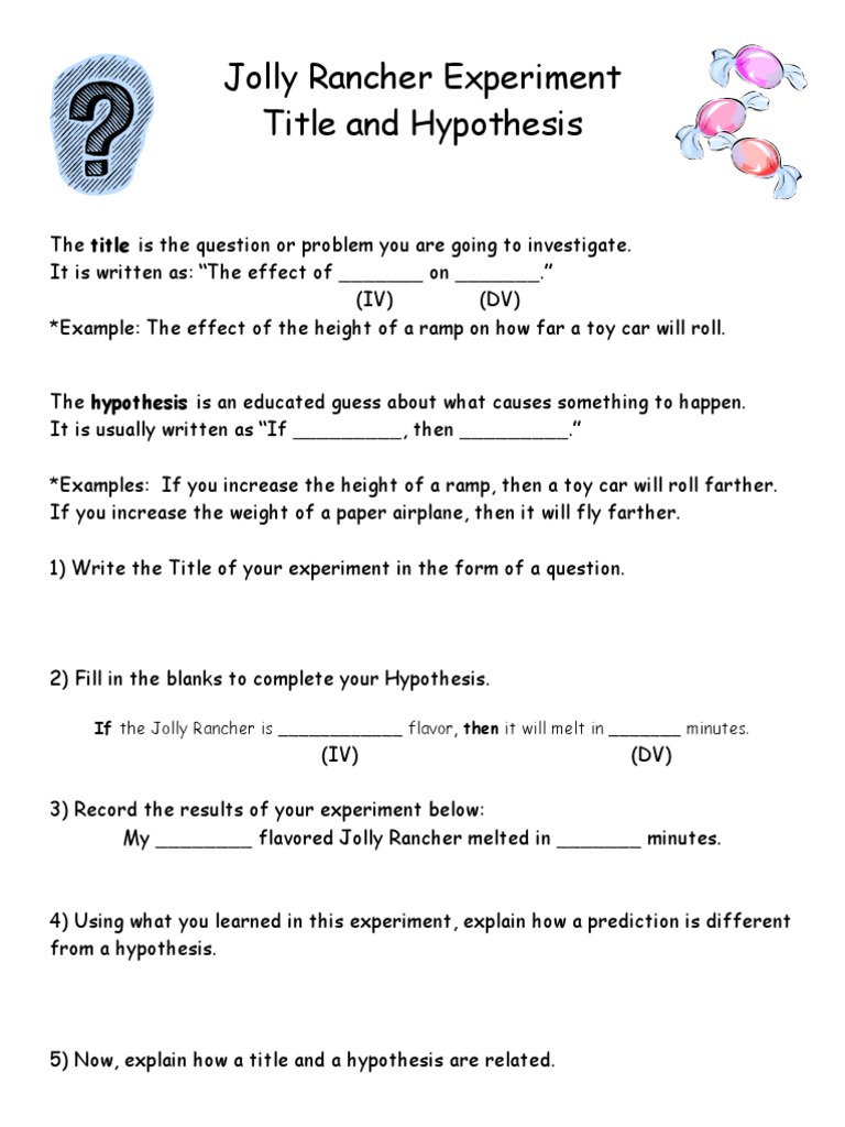 Jolly Rancher Experiment | PDF