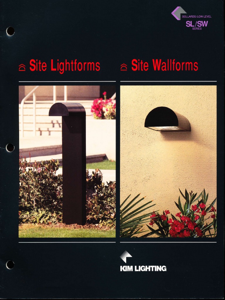Kim Lighting Bollard Specifications | PDF | Fluorescent Lamp | Equipment