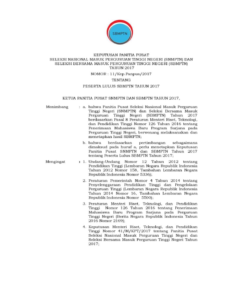 Peserta Lulus PDF | PDF