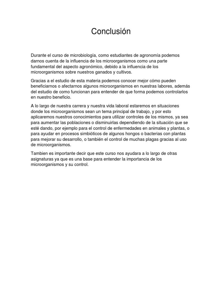 Importancia de los Microorganismos en Agronomía | PDF | Microorganismo ...