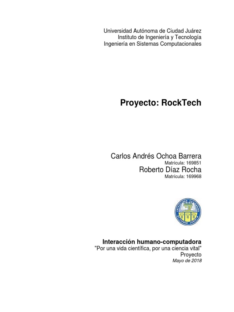 RockTech: Proyecto Web de Accesorios | PDF | Usability | World Wide Web