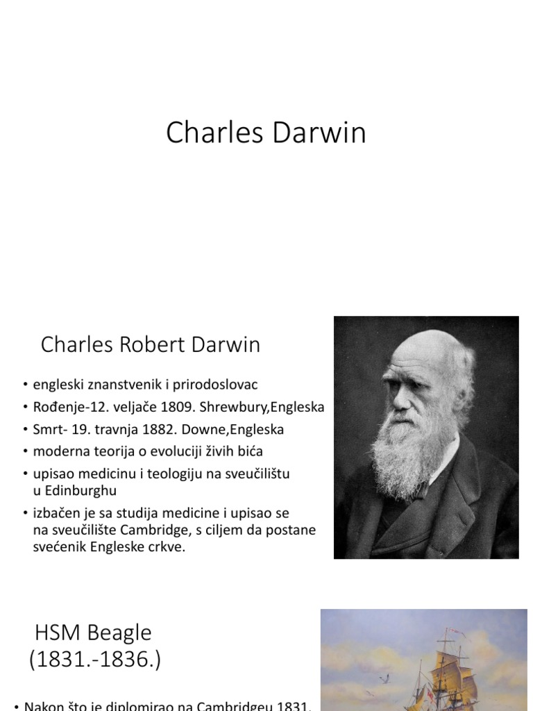 Charles Darwin: Evolutionary Theory Overview | PDF | Social Science ...
