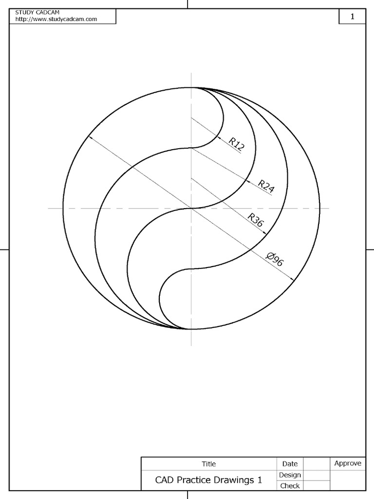Cad Practice Drawings | PDF