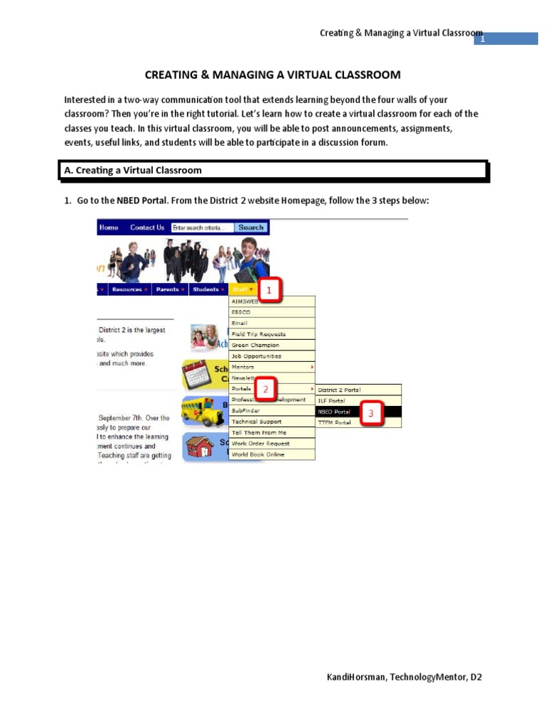 Creating-Managing Virtual Classroom | PDF | Information Technology ...