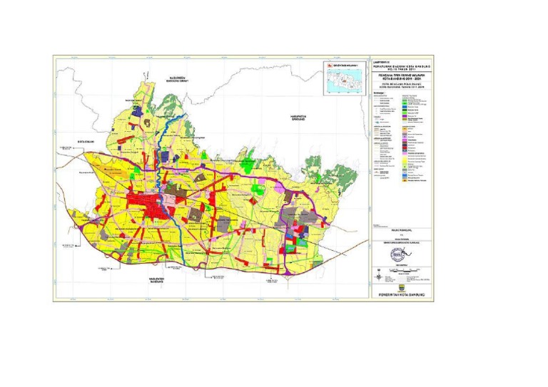 Peta Rencana Pola Ruang RTRW Kota Bandung 2011-2031 TTD | PDF